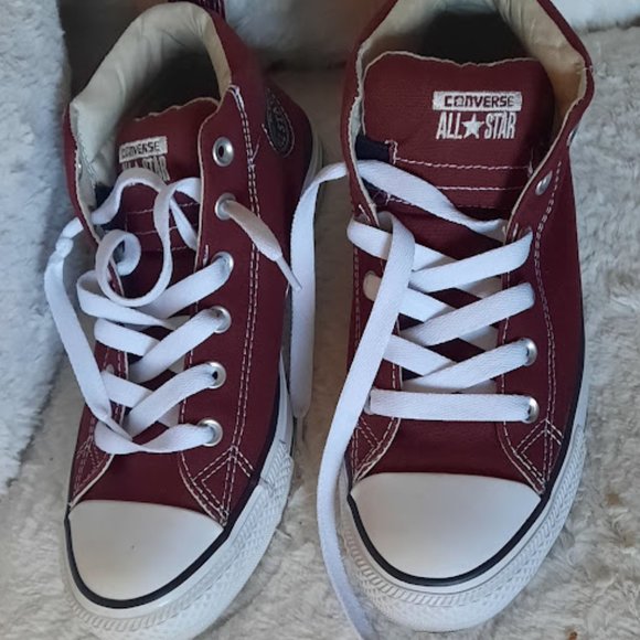 Converse | Shoes | Converse Mid Ankle Cushion Ankle Maroon 75 Men 95 ...